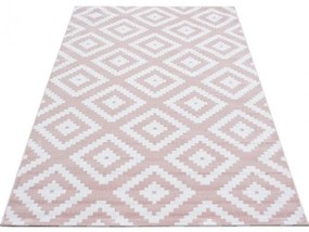 Ayyildiz, Kusový koberec Plus 8005 pink, 80x300, růžová, obývací pokoj