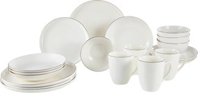 XXXLutz KOMBINOVANÁ SOUPRAVA 20dílné, porcelán (new bone china) keramika Novel - Kolekce nádobí - 007136058602