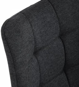 Jídelní židle šedá látka černé kovové nohy DCL-193 GREY2