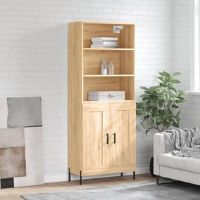 Skříň highboard dub sonoma 69,5 x 34 x 180 cm kompozitní dřevo 3189968