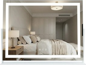 Rea Kosmetické zrcadlo 58x45 cm s regulovatelným LED osvětlením HOM-12017
