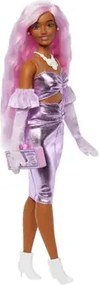 Mattel Barbie Deluxe modelka - Metalické Šaty / od 3 let