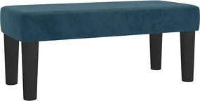 Box spring postel s matrací tmavě modrá 90x190 cm samet 3137939