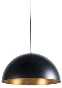 Inteligentní průmyslová závěsná lampa černá se zlatem 50 cm včetně Wifi G125 - Magna Eco