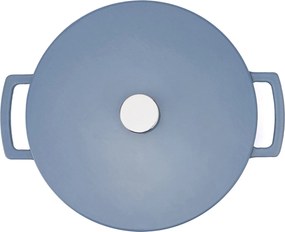 Elmich Smaltovaný litinový hrnec Ember 28 cm - modrá