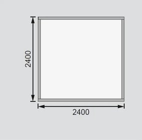 Dřevěný zahradní domek QUBIC 1 Lanitplast