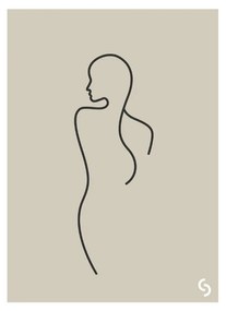 Plakát She Silhouette 50x70 cm Storefactory Scandinavia