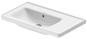 Duravit D-Neo - Umyvadlo do nábytku asymetrické 800 x 480 mm, umyvadlo vlevo, bez plochy pro armaturu, bílá 2369800060