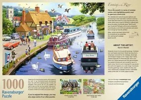 RAVENSBURGER Puzzle Leisure Days č.7: Večer u řeky / 1000 dílků / 70 x