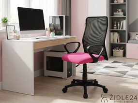 Juniorská židle GIORGIO - růžová síťovina
