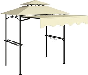 Outsunny přístřešek na gril — 242 × 149 × 248 cm, protipožární PA střecha, dvojitá větraná vrstva, boční police, odolný proti UV | Aosom