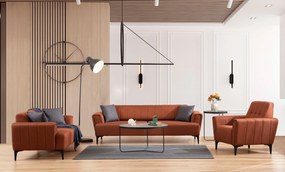 Hanah Home Třímístná pohovka HAMLET červenooranžová