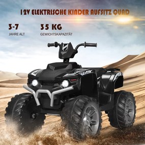 Costway 12 V elektrická dětská čtyřkolka s předním světlem Mini elektrická