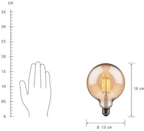 Butlers BRIGHT LIGHT LED Dekorační žárovka G 125
