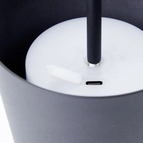 Brilliant G90939/76  Venkovní AKU stolní lampa KAAMI černá USB-C