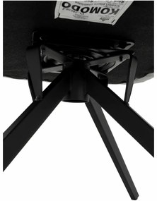 Designové otočné relaxační křeslo KOMODO — kov, více barev Pistáciová/černá