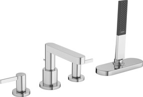 Hansgrohe Finoris, baterie na okraj vany, 4-otvorová instalace, sBox, chromová, 76444000
