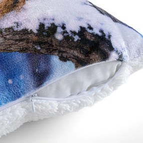 Sada 2 ks povlaků na polštářky z mikroplyše SNOW CAT 45 x 45 cm