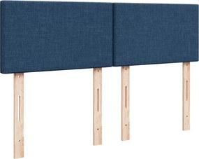 Box spring postel s matrací modrá 160x200 cm textil 3287118