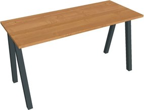 Kancelářský pracovní stůl Hobis UEA 1400, bílá RAL 9016, deskaakát