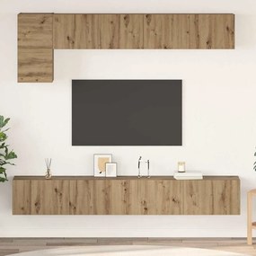 Sestava TV skříněk 5 ks Artisanový dub Kompozitní dřevo 3393197