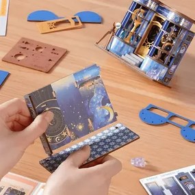 RoboTime 3D dřevěná skládačka Miniatura domečku Kouzelný astronomický