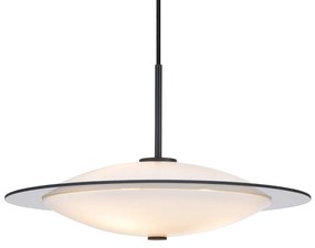 Halo Design 743612 závěsné svítidlo Orbit opál/černé, ø40cm