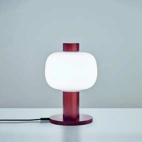 Difuzní lampa v japonském stylu Bonbori Dekor: Měděná metalická noha / Bílé sklo, Rozměr: ø 280 x 417 mm