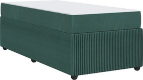 Rám postele Tmavě zelená 100 x 200 cm textil 3398363