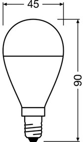 LED žárovka E14 OSRAM CL P FR 8W (60W) teplá bílá (2700K)