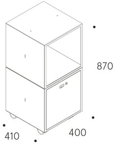 DIEFFEBI - Skříňka DOTBOX UNITS