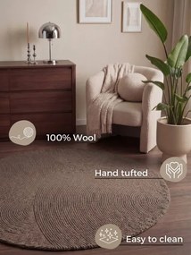 Koberec Hanse Home Calmio taupe kruh