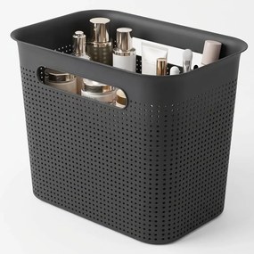 Rotho Úložný box s madly BRISEN 7l, 26x18x21cm, černý