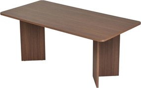 Jídelní stůl v dekoru ořechu 90x180 cm Linza – Kalune Design