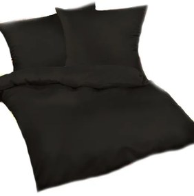 KARO Bavlněné povlečení 140x200 černé 27 2x70x80 2x40x40 Prostěradlo 160x200 jednobarevné