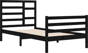 vidaXL Rám postele masivní dřevo 100 x 200 cm [3105854] Barva: Černá