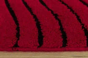 Koupelnový kobereček Premium 18 červený/černý
