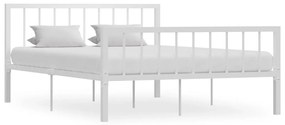 Rám postele bílý kov 140 x 200 cm,  284565 HangarStore.cz