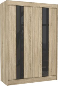 ADRK Furniture Posuvná skříň s lacobelem KAREN 150 SW-KAR-S+BL-150+A278