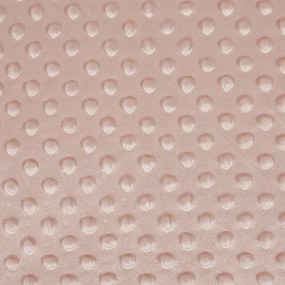 Dětská látka Minky 3D puntíky MKP-024 Tmavě béžová - šířka 150 cm