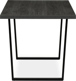 Jídelní stůl HT-R5216 GREY, lamino, šedý dub (160 x 80) cm