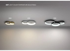 Smarter 01-3367 stropní LED svítidlo Combi, pískově bílá, 40W, 3000K,4000K, 6000K, 48cm