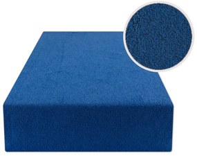 Estilex Bavlněné prostěradlo 180x200cm různé barvy Barva: Tmavě modrá, Rozměr: 180x200cm