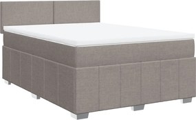 Box spring postel s matrací taupe 140x190 cm textil 3287060