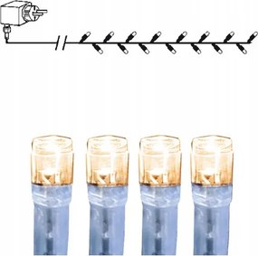 Švédské vánoční osvětlení na stromeček 8m průhledné