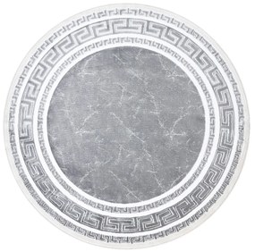 Dywany Łuszczów Kusový koberec Gloss 2813 27 greek grey kruh ROZMĚR: 200x200 (průměr) kruh
