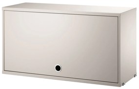 STRING Skříňka Cabinet with Flip Door, Beige