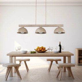 TK Lighting Béžový závěsný lustr Oslo pro žárovku 3x E27 TK11012