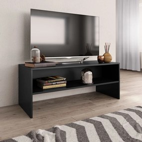 TV stolek černý 100 x 40 x 40 cm dřevotříska - Default Title