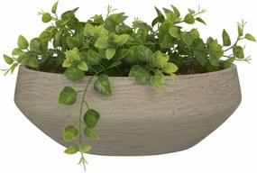 Dekorační mísa SKRELLE, vláknocement, 45x16 cm, béžová